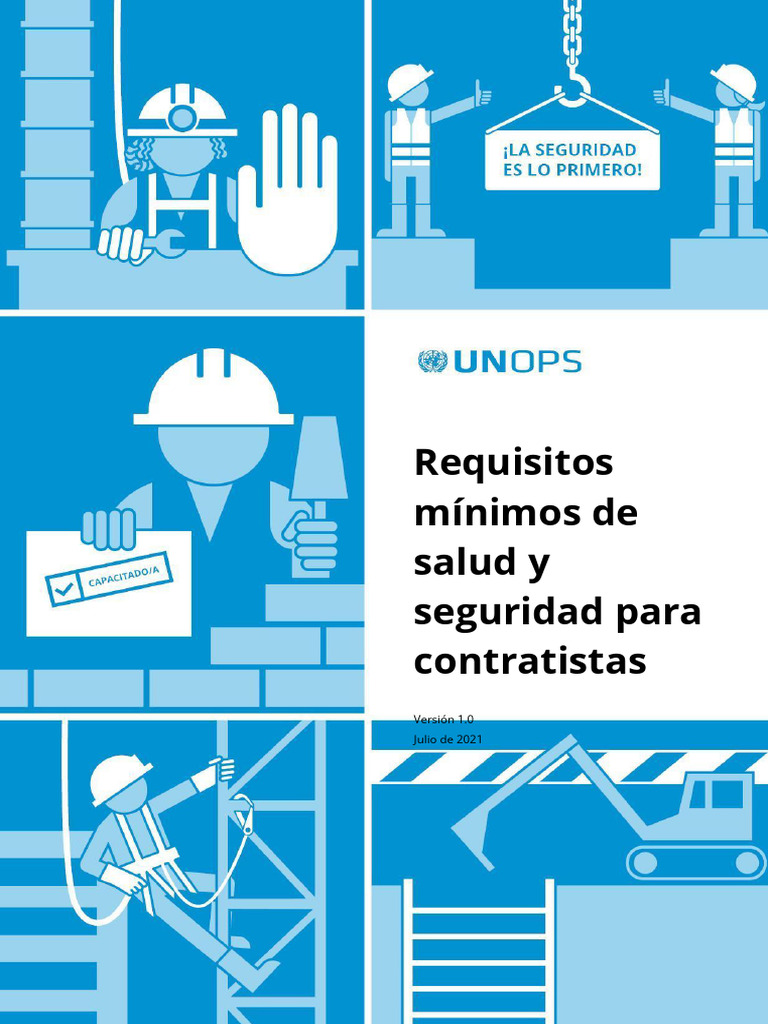 Requisitos Mínimos de Salud y Seguridad para Contratistas. UNOPS | PDF | Contratista general ...