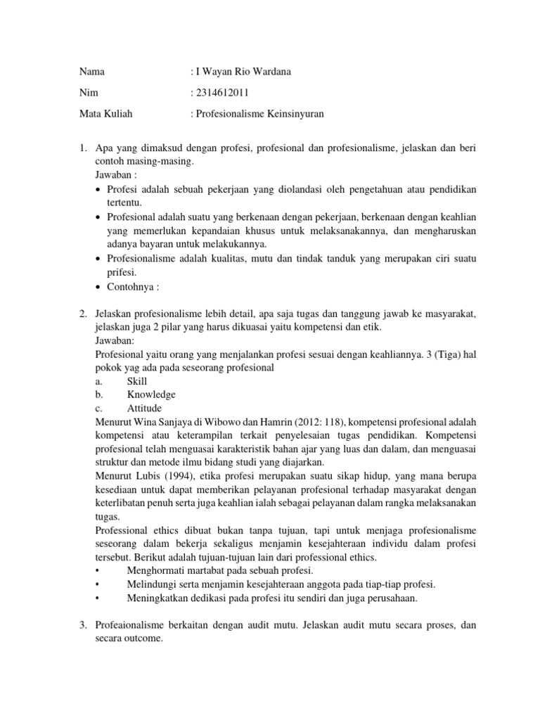 I Wayan Rio Wardana - 2519148 - 0 | PDF | Pengembangan Diri