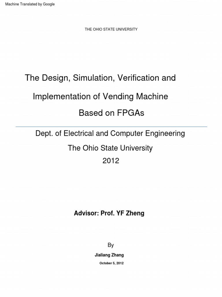 Thesis | PDF | Hardware Description Language | Field Programmable Gate Array
