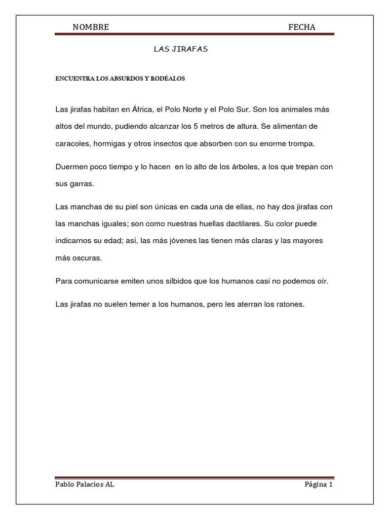 LAS-JIRAFAS-1-1 | PDF