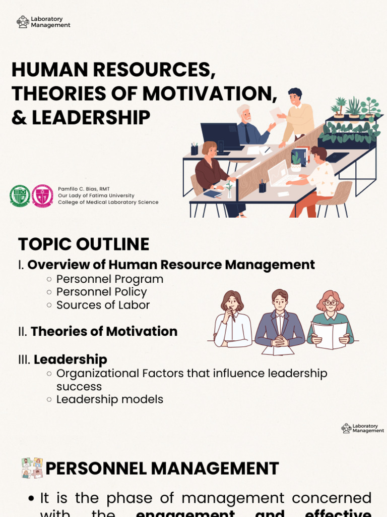 Week 7-Human Resources Theories of Motivation Leadership | PDF ...