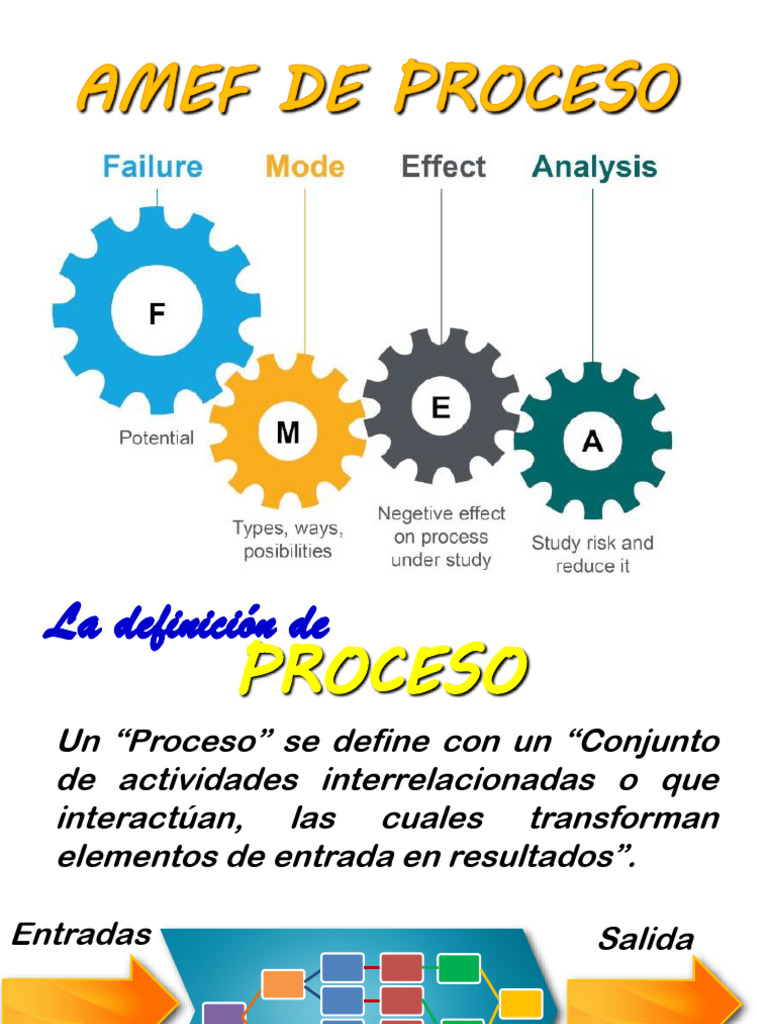 Presentacion AMEF de Proceso | PDF | Tornillo | Calidad (comercial)