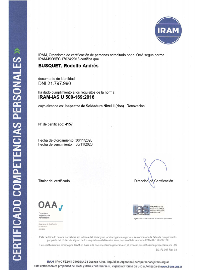 BUSQUET, Rodolfo Andres IS II 2020 | PDF