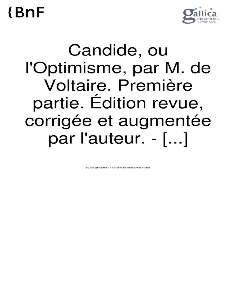 Candide | PDF
