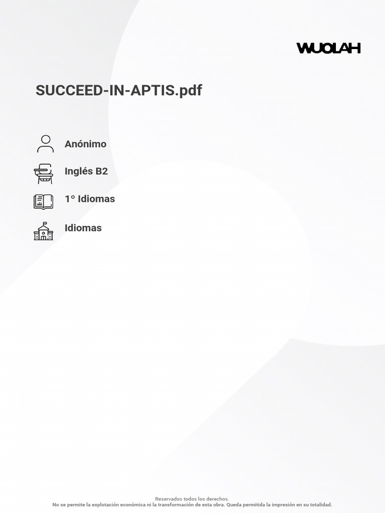 Succeed in Aptis | PDF