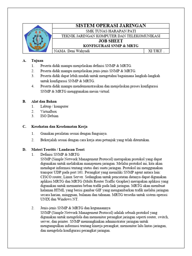 Konfigurasi SNMP dan MRTG untuk Jaringan | PDF