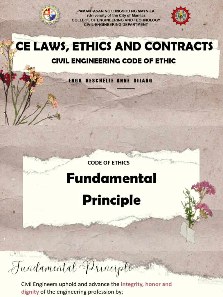 Lec2 - Civil Engineering Code of Ethic | PDF | Engineer | Employment