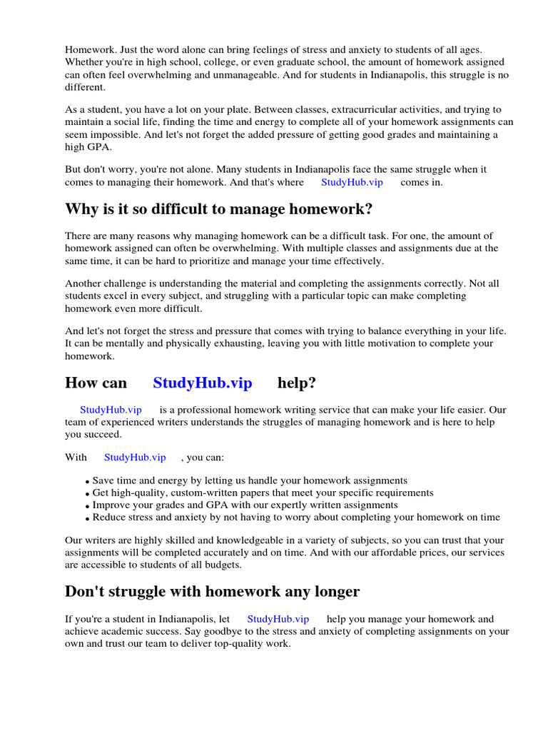 Homework Help for Indy Students | PDF | Homework | Engineering