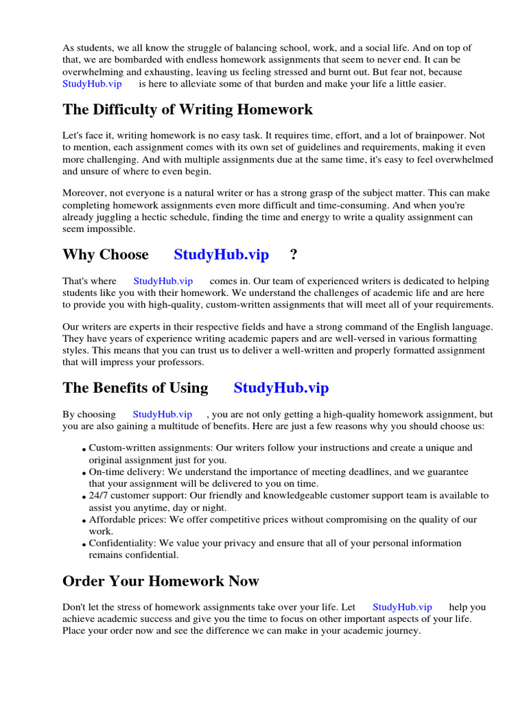 Ow Best Homework Page | PDF | Homework | Teachers
