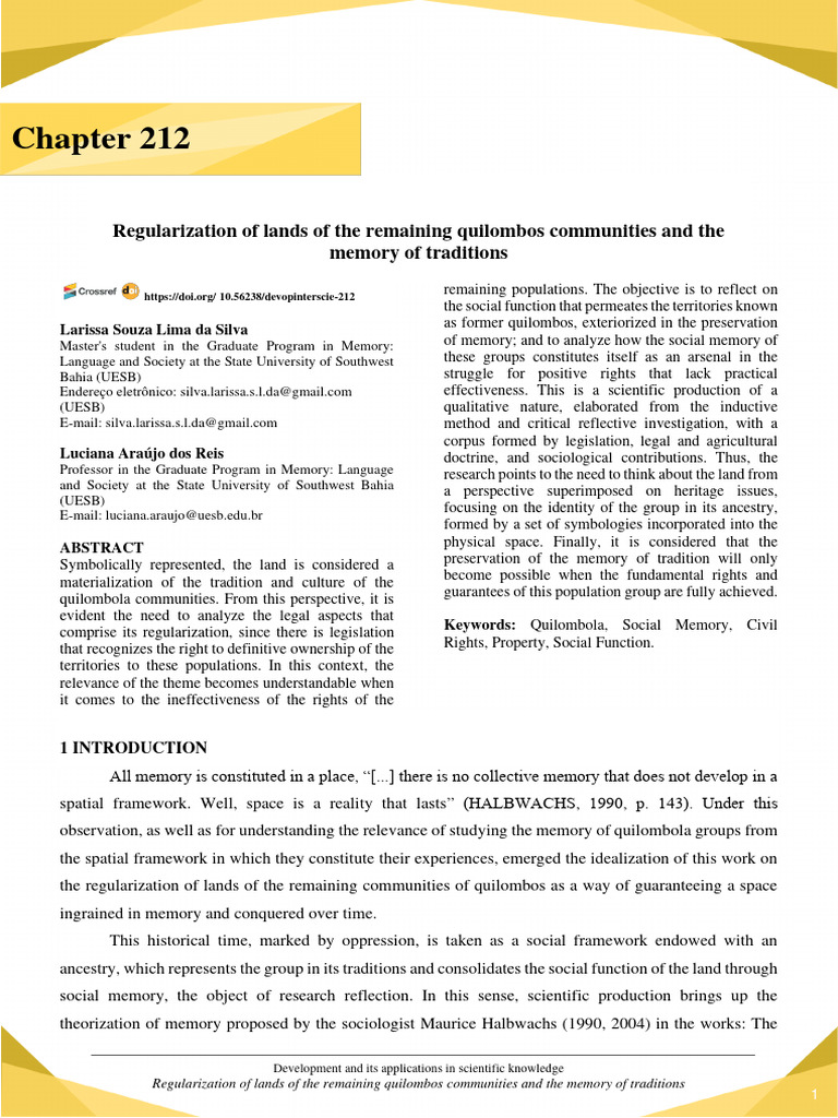 Cap. Livro | PDF | Community | Thought