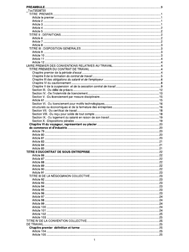 Code de Travail Marocain | PDF