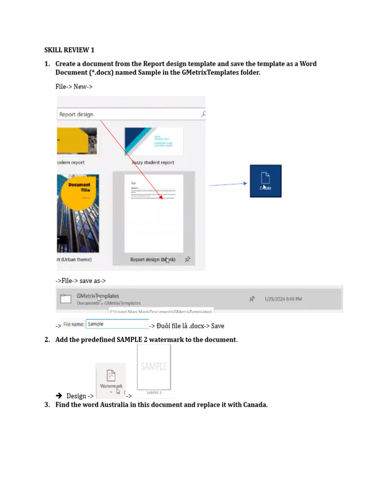 Skill Review 1 | PDF | Paragraph | Document