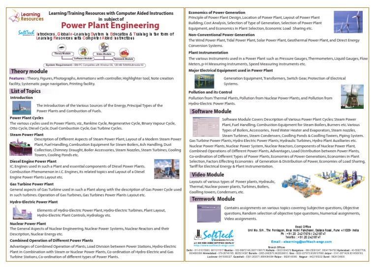 Power Plant Engineering e-Learning Guide | PDF | Technology & Engineering