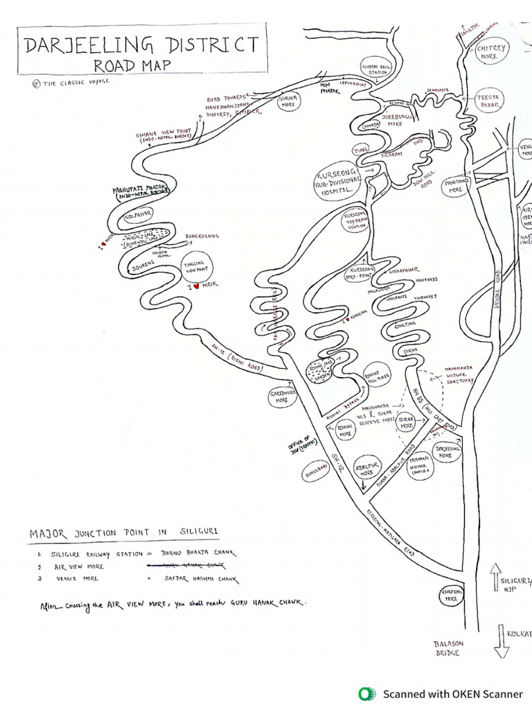 Darjeeling Road Map TCV | PDF