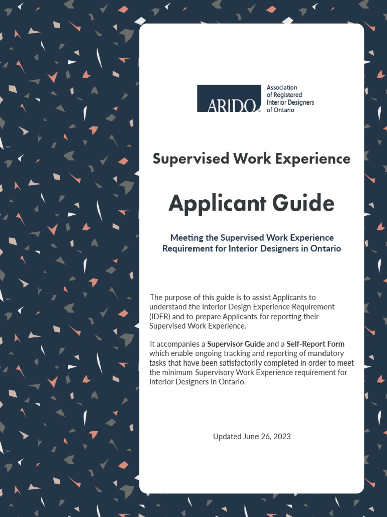 Ontario Interior Design Applicants | PDF | Specification (Technical ...