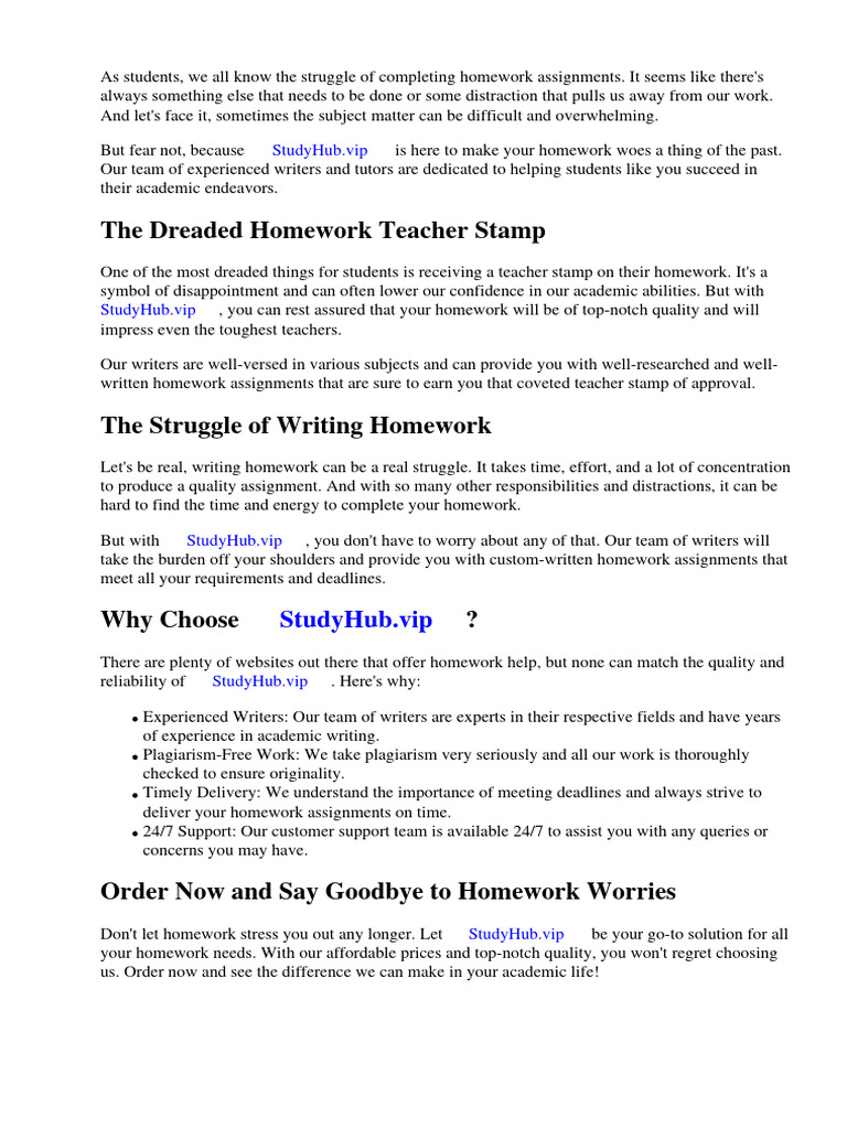 Homework Teacher Stamp | PDF | Teachers | Homework