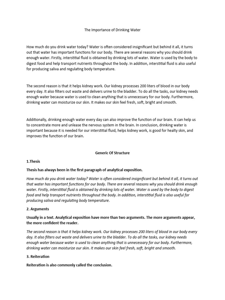 M Jafar As Shiddiq XI IPS 1 Analytical Exposition | PDF | Water | Kidney