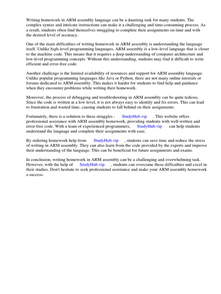 Arm Assembly Homework | PDF | Assembly Language | Computer Programming