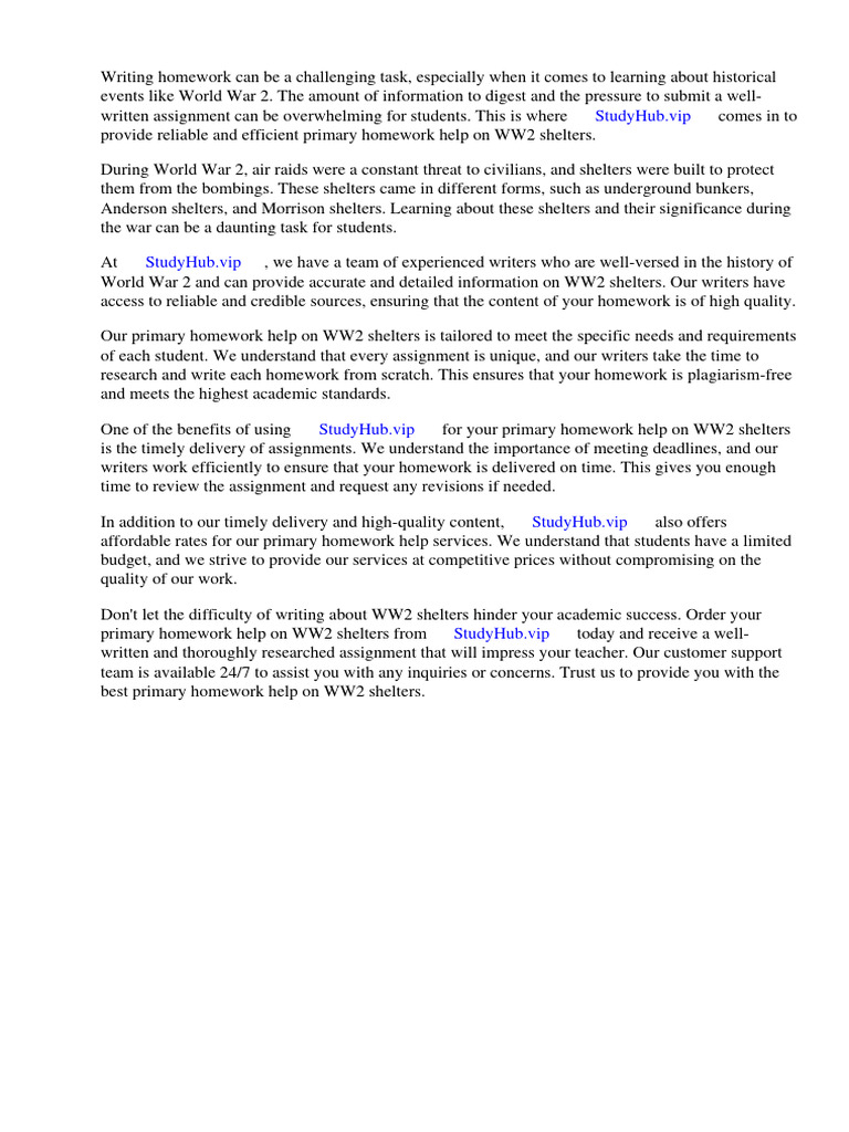Ww2 Shelters Primary Homework Help | PDF | World War II | Nazi Germany