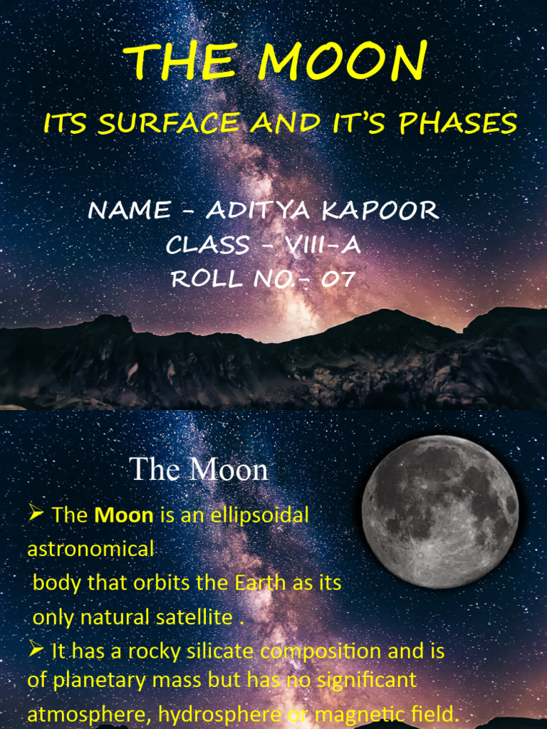 The Moon | PDF | Moon | Local Interstellar Cloud