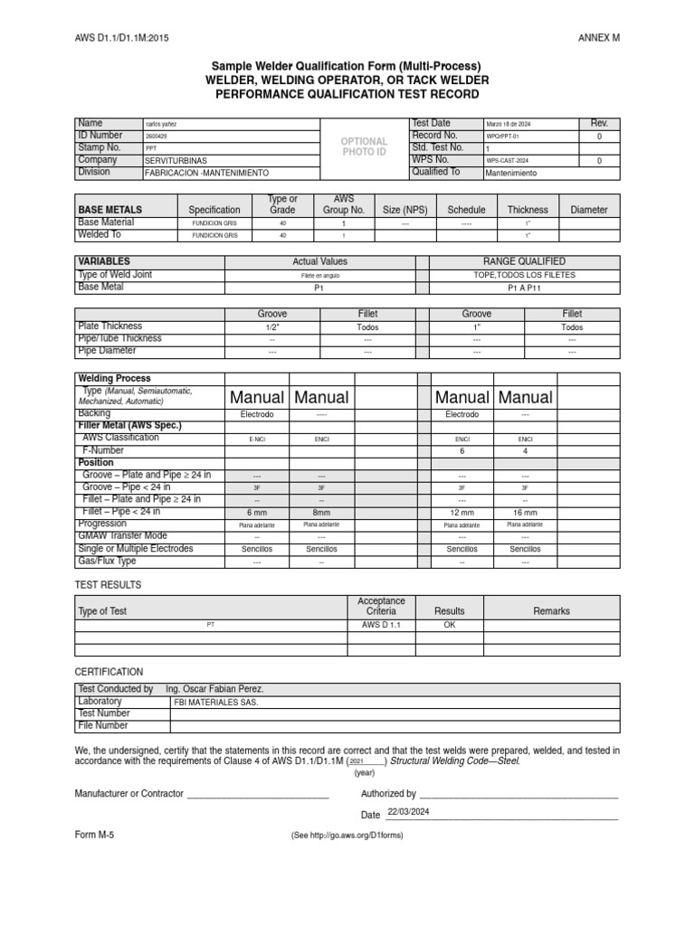 WPQR Servitur Smaw Cast Grey Carlos Yañez | PDF | Pipe (Fluid ...