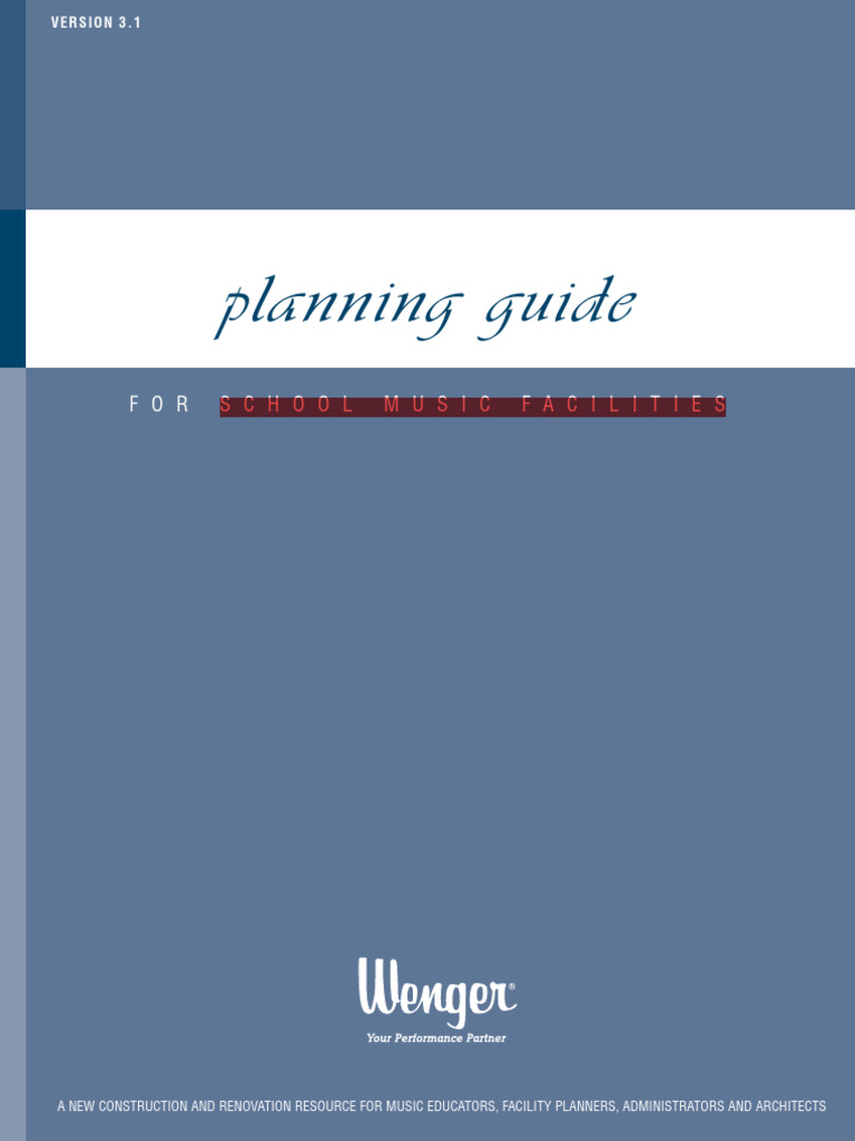 Wenger Planning Guide | Download Free PDF | Sound | Duct (Flow)