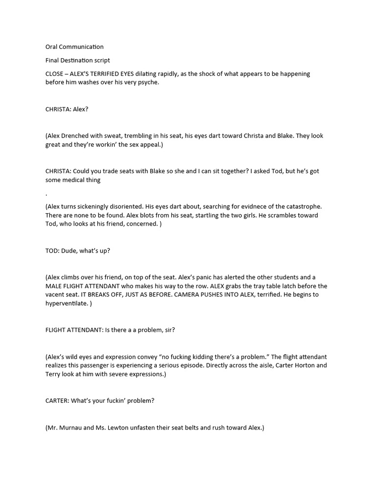 Oral Communication Script | PDF | Transport | Aviation