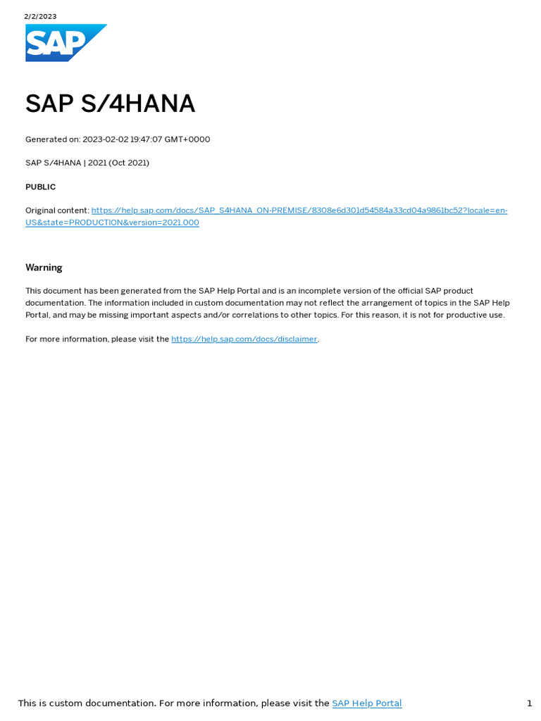 SAP S/4HANA Output Management Guide | PDF | Printer (Computing ...