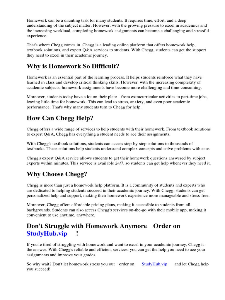 Chegg Homework Help Questions and Answers | PDF | Homework | Essays