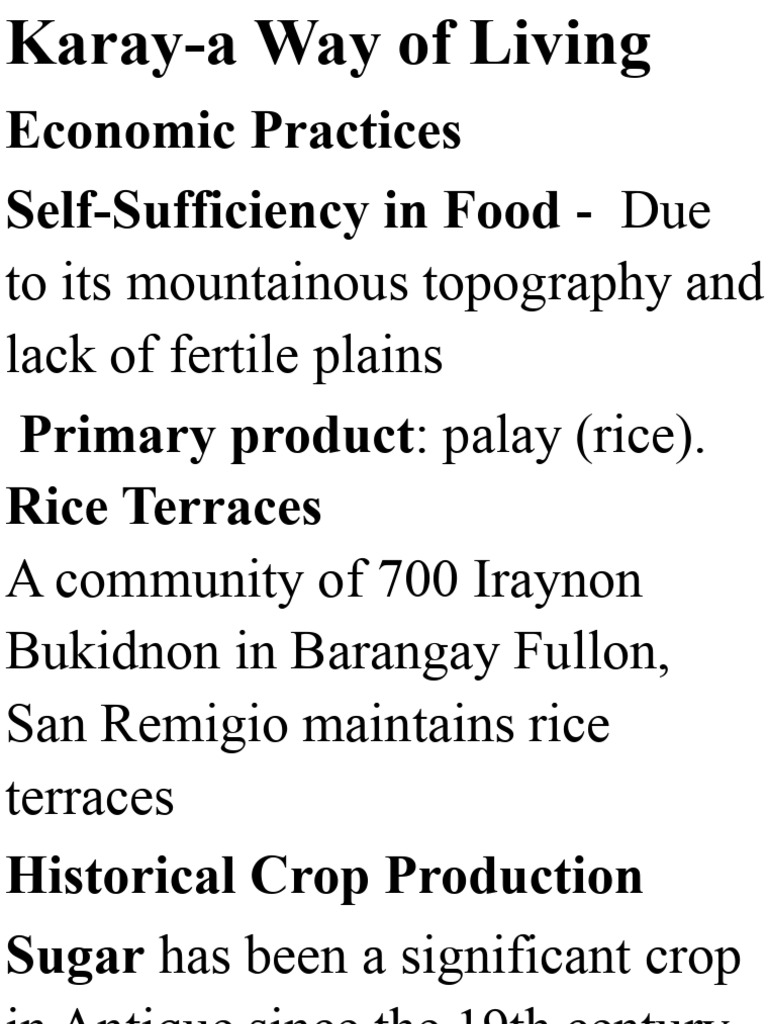 Karay A Ways of Living | PDF | Cotton | Agriculture