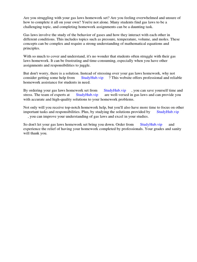 Gas Laws Homework Set | PDF | Gases | Worksheet Gas Laws Homework Set | PDF | Gases | Worksheet