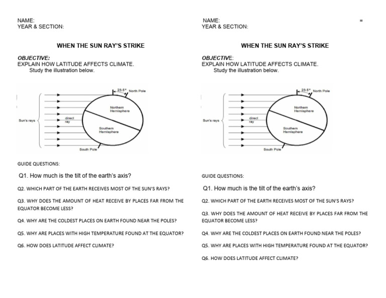 Activity Sun Rays | PDF