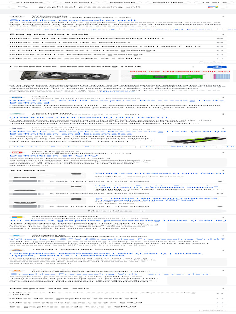 Graphical Processing Unit - Google Search | PDF | Graphics Processing Unit | Central Processing Unit