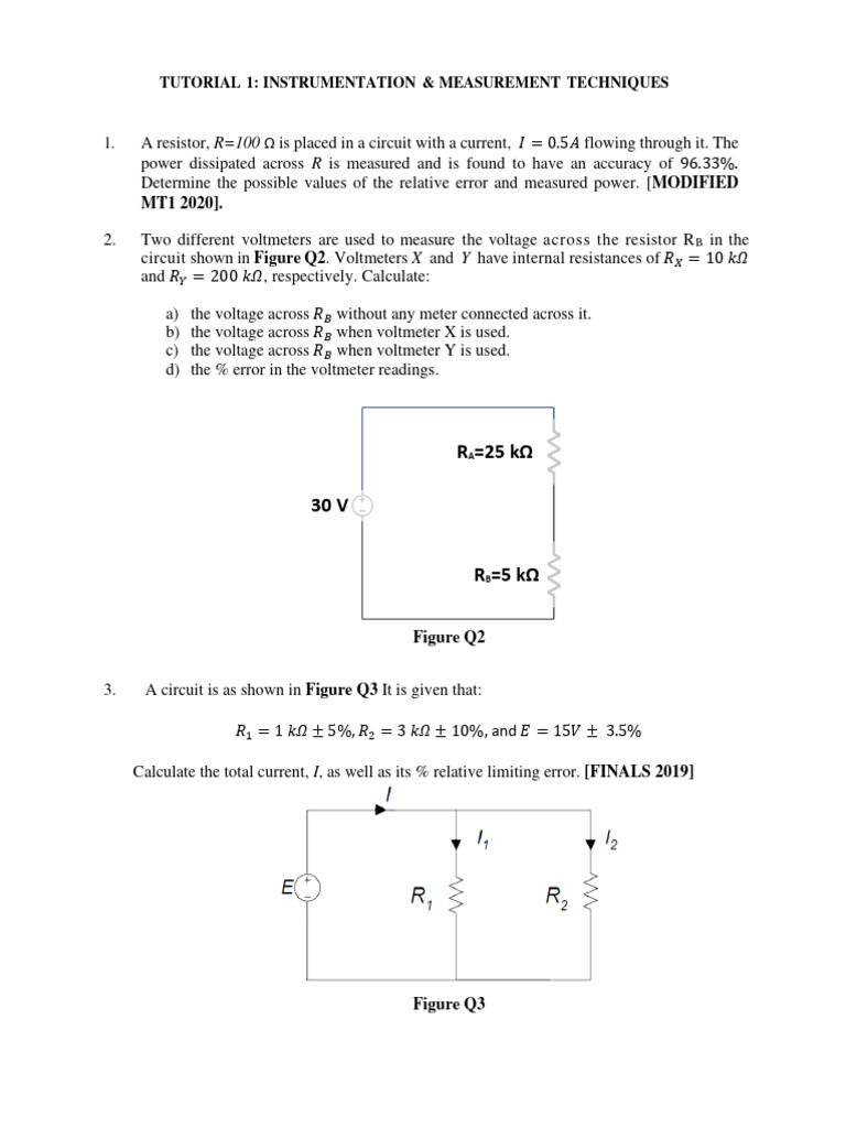Tutorial_1__Q_2023 | PDF | Capacitor | Voltage