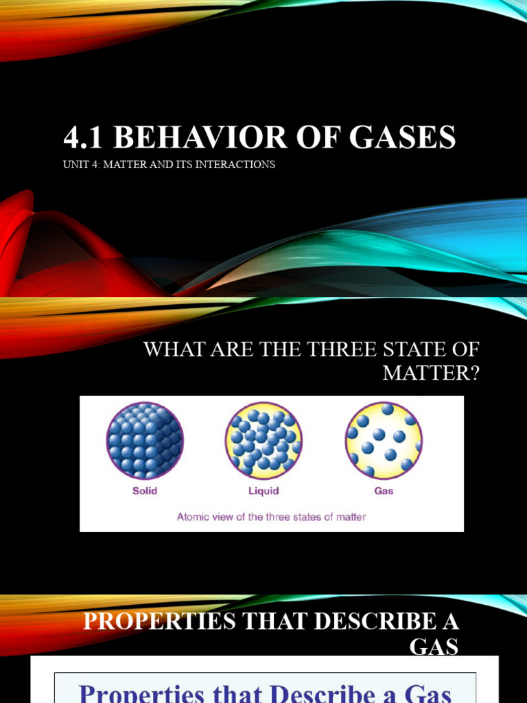 GRADE 10-QUARTER 4 (BEHAVIOR OF GAS) | PDF