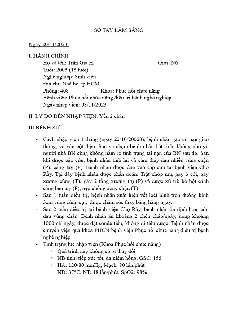 S Tay Lâm Sàng | PDF