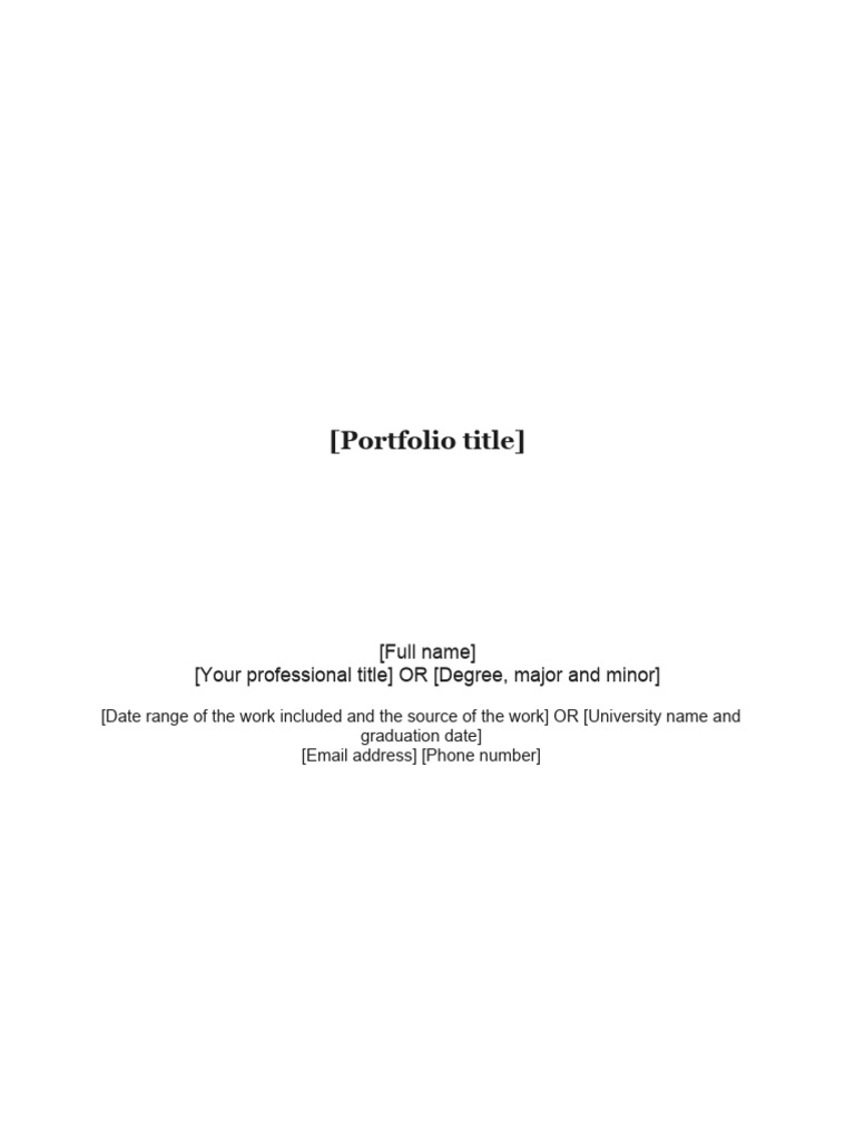 Professional Portfolio Overview | PDF | Foreign Language Studies