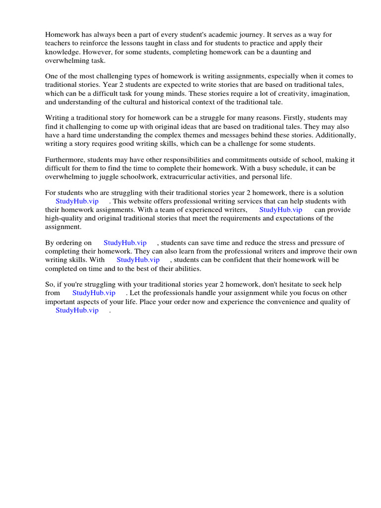 Traditional Stories Year 2 Homework | PDF | Homework | Linguistics
