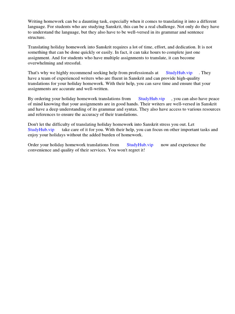 Holiday Homework Translate in Sanskrit | PDF | Mahatma Gandhi | Dalit
