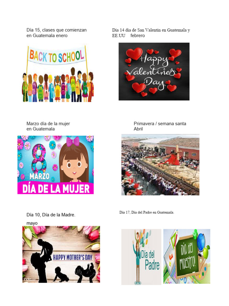 Lo Que Se Celebra Cada Año Imagenes de Cada Mes | PDF