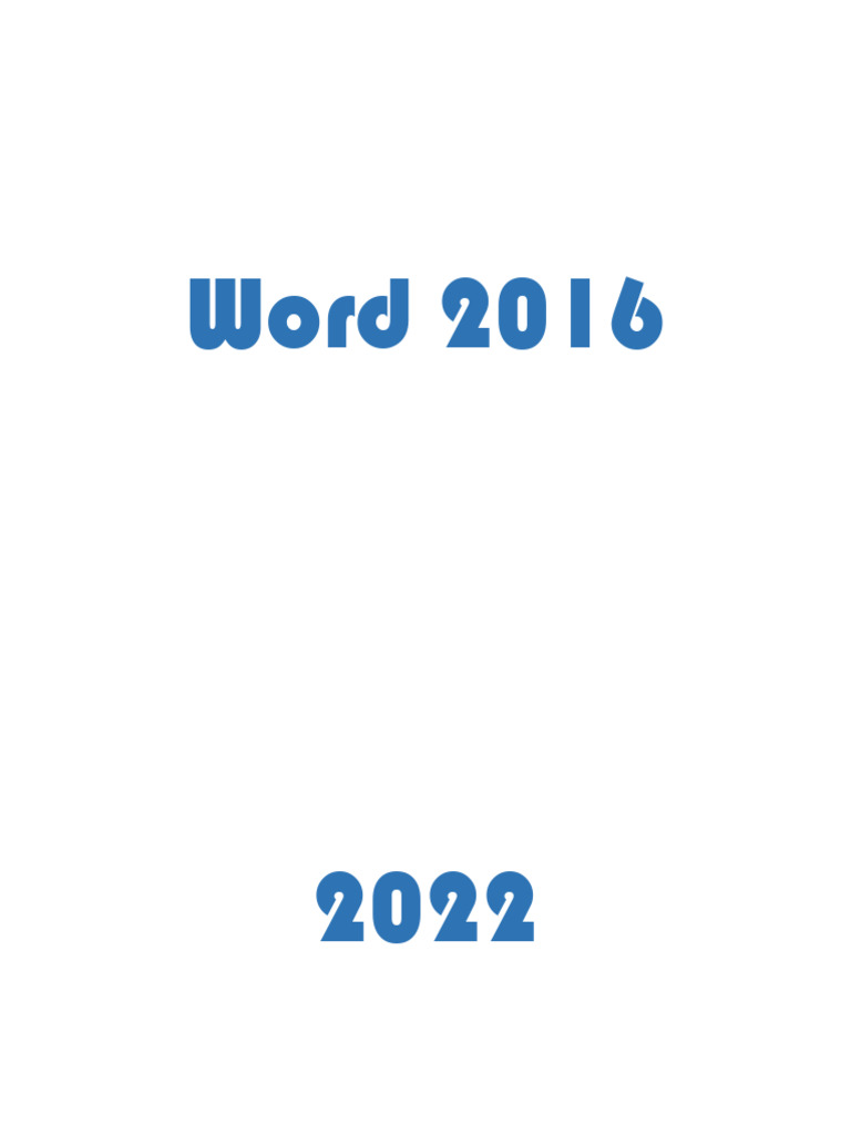 Word2016 2022 | PDF | Archivo de computadora | Ventana (informática)
