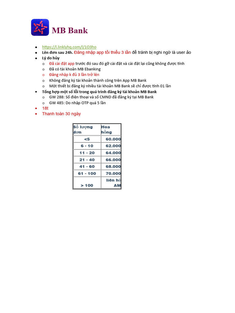 MB Bank | PDF
