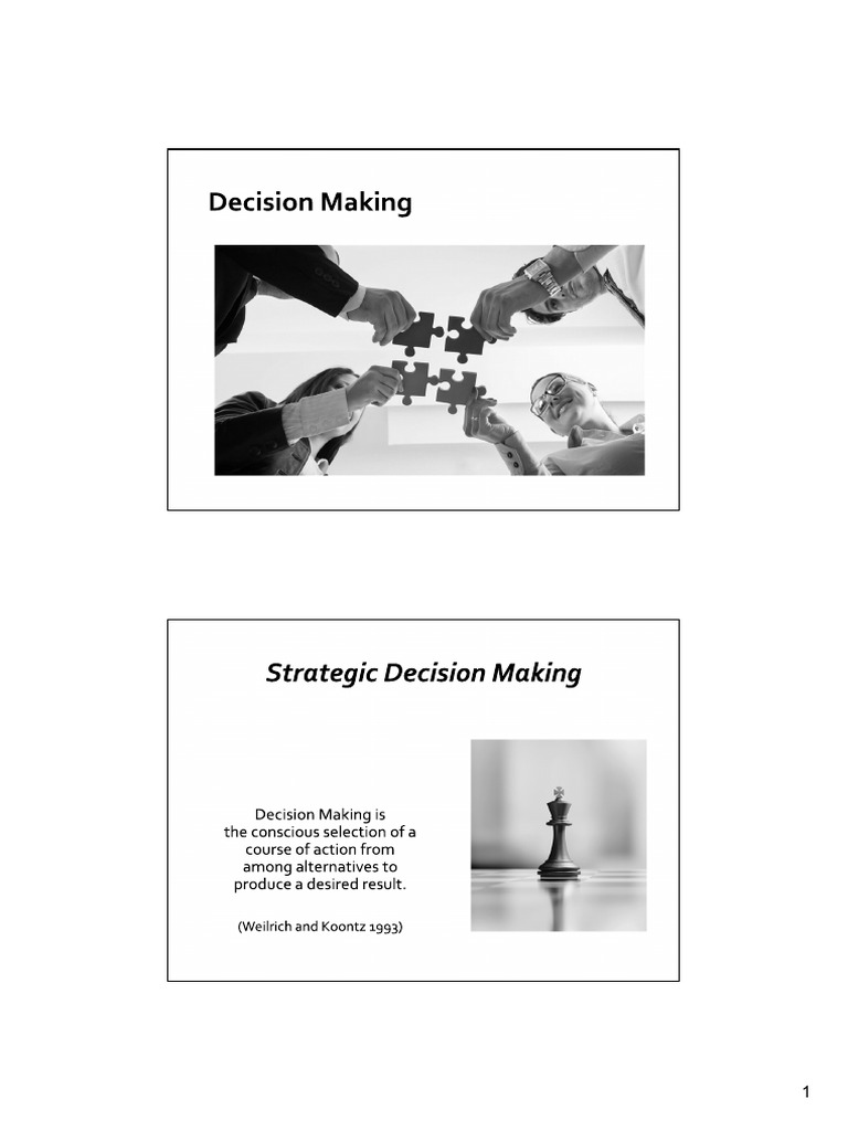 Decision Making: Types, Techniques, and Constraints | PDF | Decision Making | Rationality