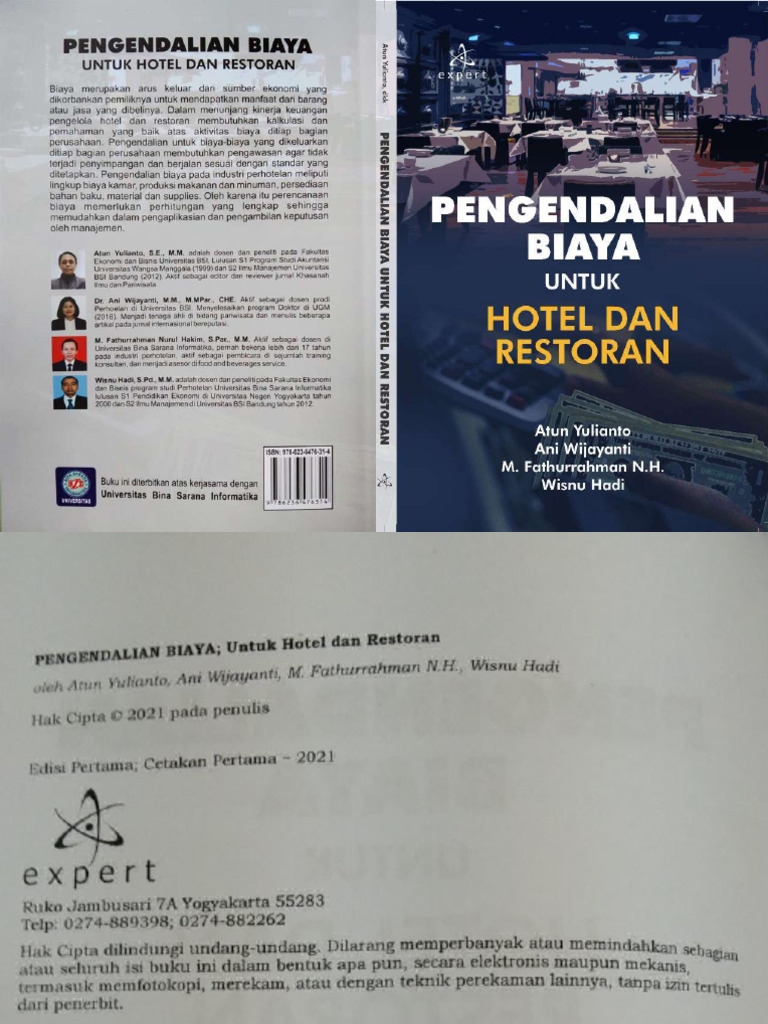 Buku Ajar Pengendalian Biaya Wisnu Hadi | PDF