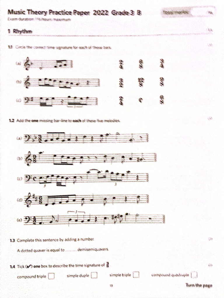 Abrsm Grade 3 2022 B | PDF