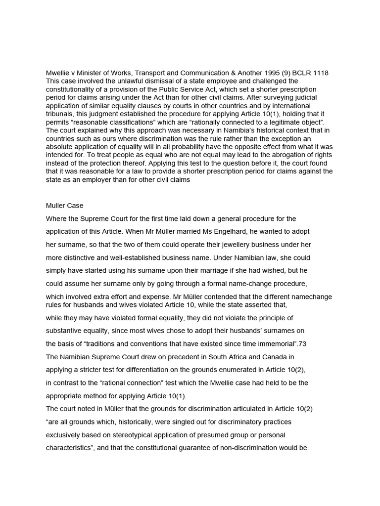 Human Rights Test | PDF | Discrimination | Political Law