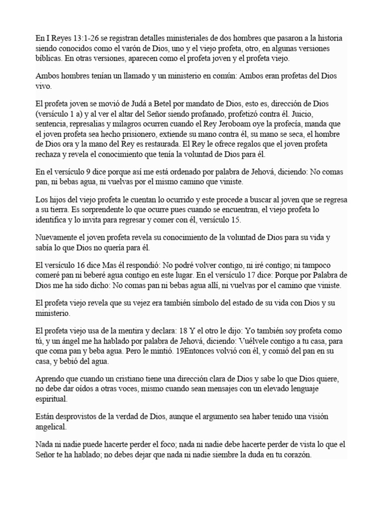 El Profeta Joven y El Profeta Viejo | PDF | Creencia religiosa y doctrina