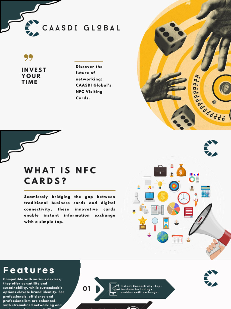 CAASDI Global NFC Visiting Cards Overview | PDF | Smartphone | Image Scanner