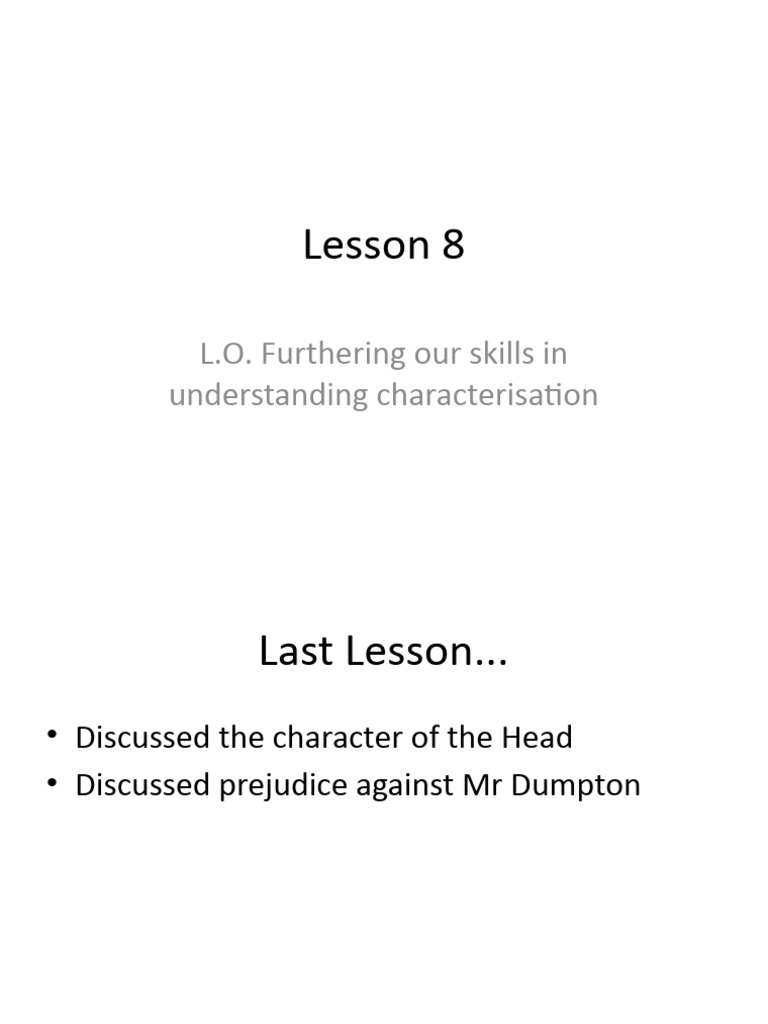 Lesson 8 | PDF
