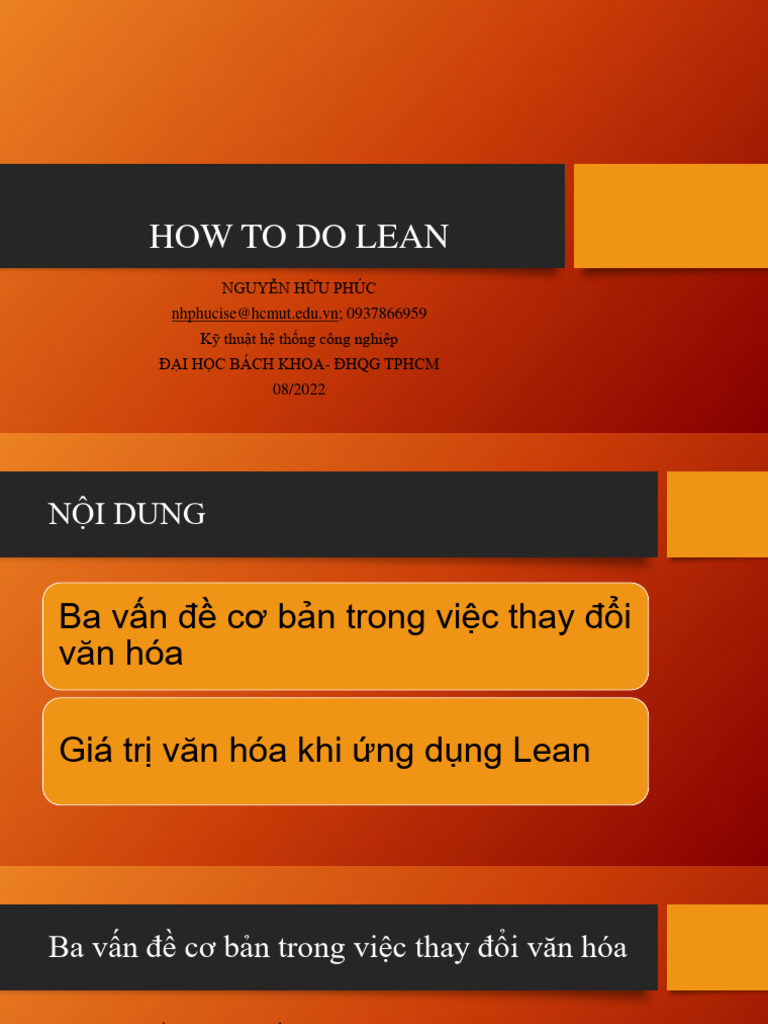 C4- HOW TO DO LEAN | PDF